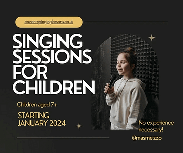 Children's Singing Classes| MAS - Coventry Singing Lessons